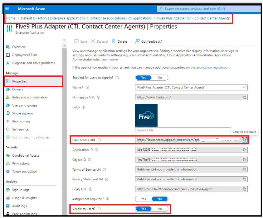 Plus Applications | Configuring Single Sign-on in Microsoft Azure ...