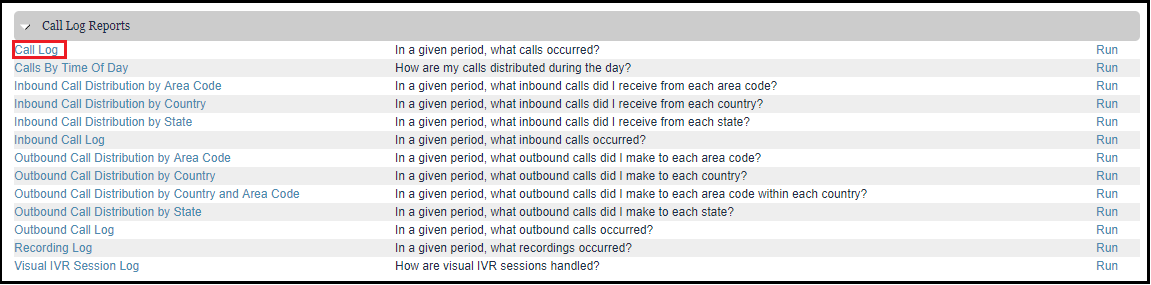 Reporting | Call ID vs Session ID