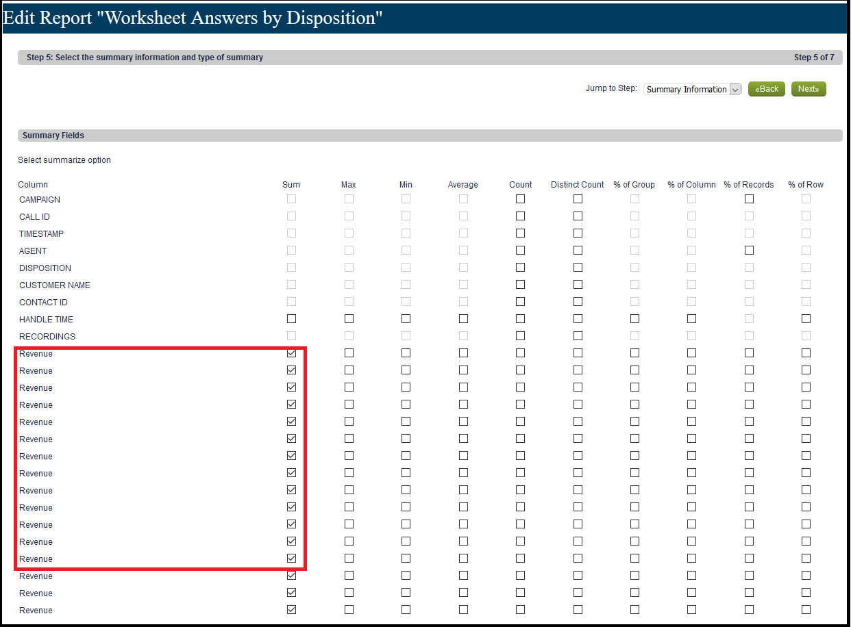 Reporting | Creating a Report of Worksheet answers