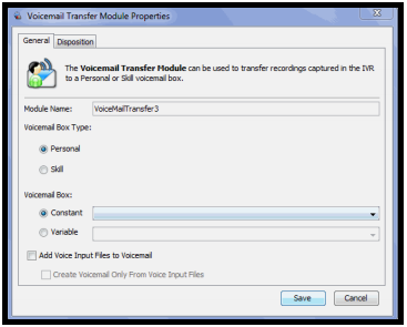 Administrator | Voicemail Transfer Module