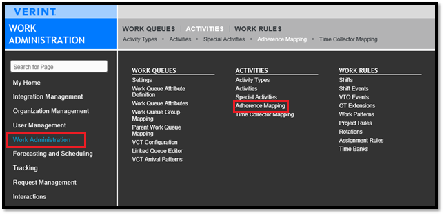 Verint | Adherence Mapping