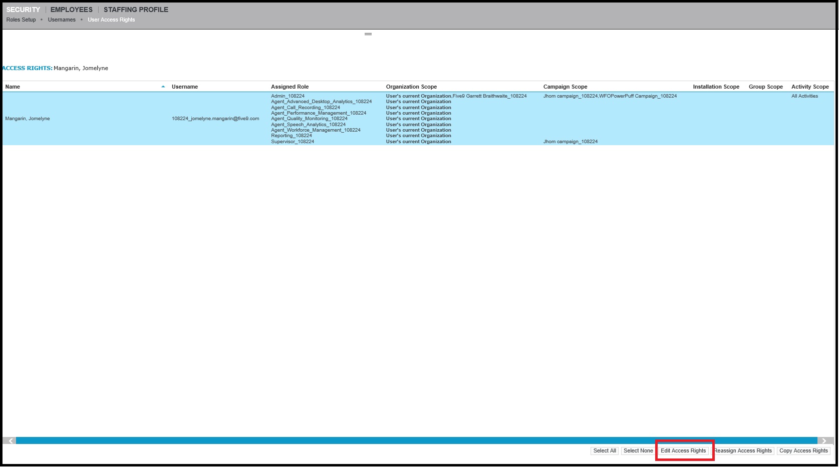 Verint | Assigning Roles and Scopes
