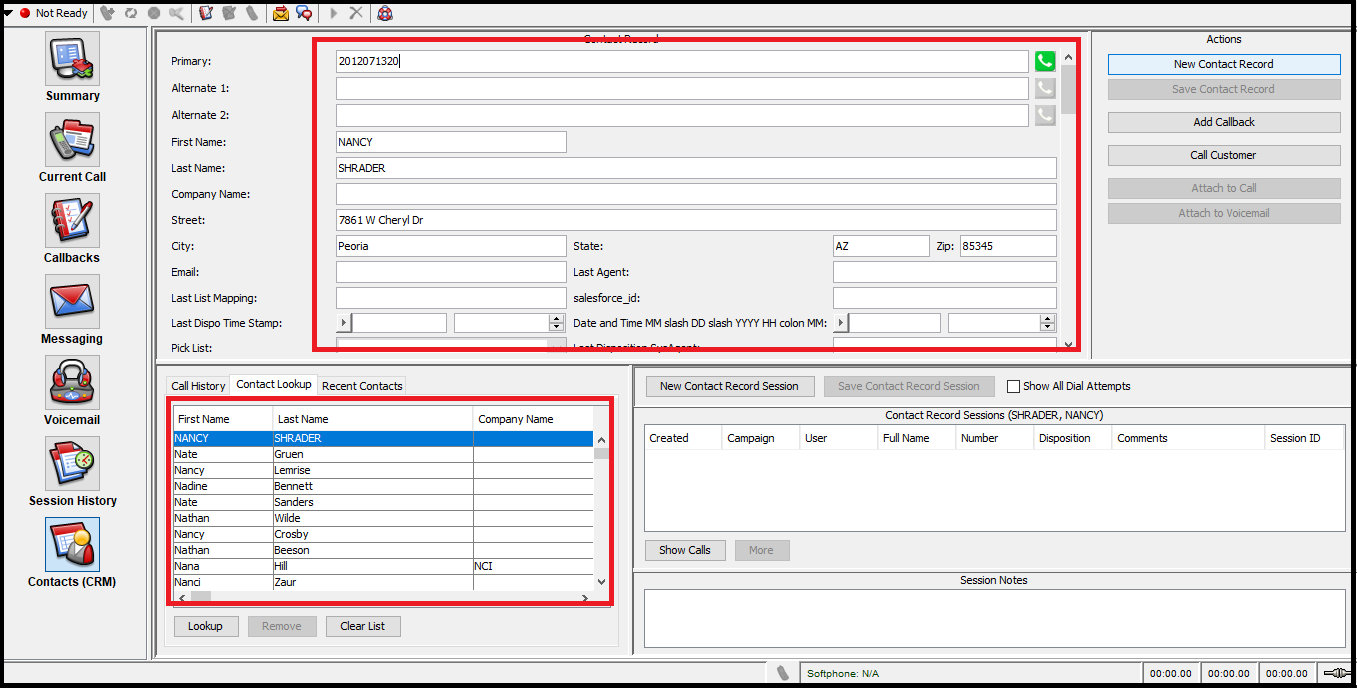 Agent | Looking up Contacts using the Agent Application