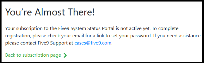 VCC | Five9 Status Portal Guide
