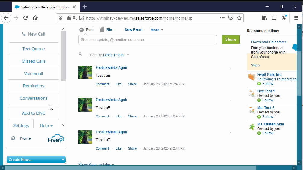 Salesforce OpenCTI | Adding Numbers to the DNC List