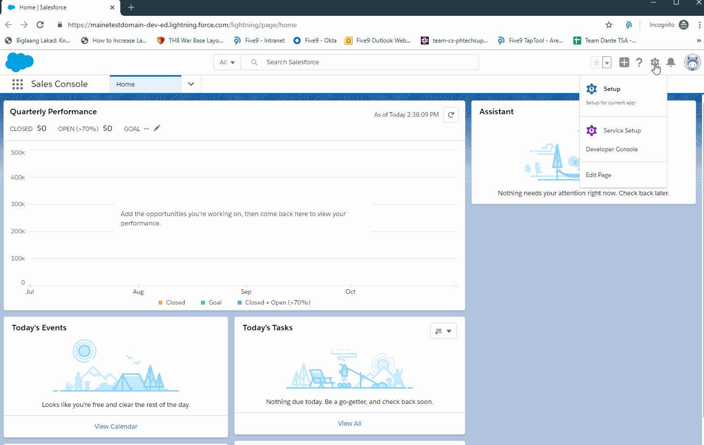 Salesforce OpenCTI | Verifying the current version of the Five9 Managed ...