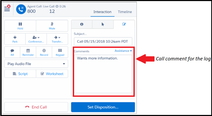 Salesforce OpenCTI | Logging Call Activity