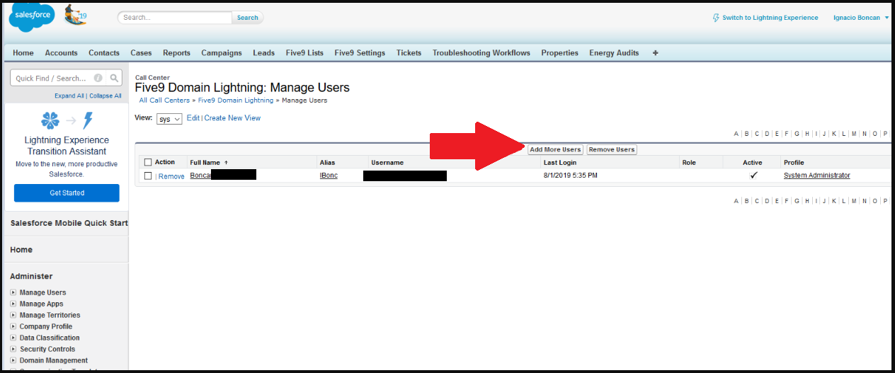 Salesforce OpenCTI | Enabling the Five9 Engage Lightning Adapter