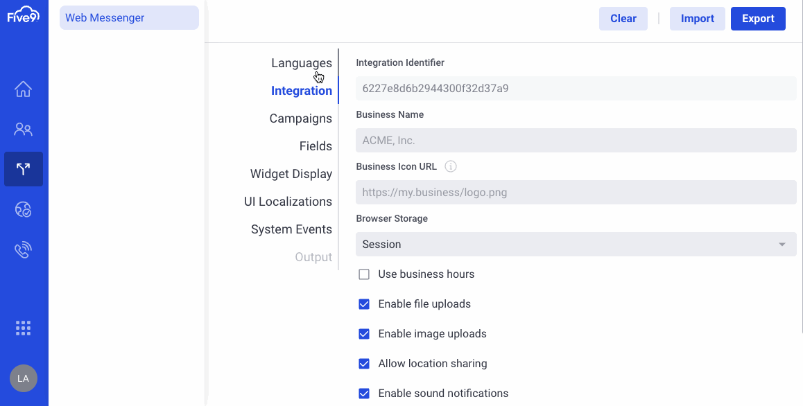 Digital Engagement | Five9 Advanced Chat | Enable Real-Time-Translation