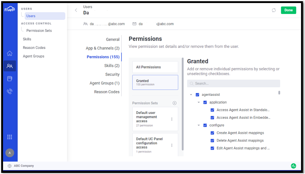 Admin Console | Assigning Permissions to Users
