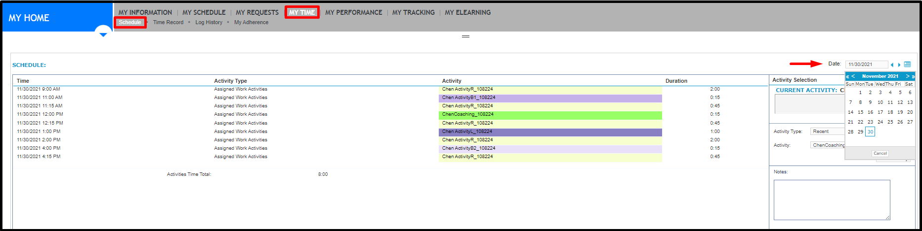 Verint | How to View My Schedule and Manually Enter My Time Record
