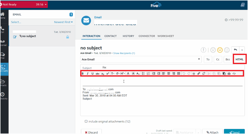 Digital Engagement | Processing Email Interactions from the Agent ...
