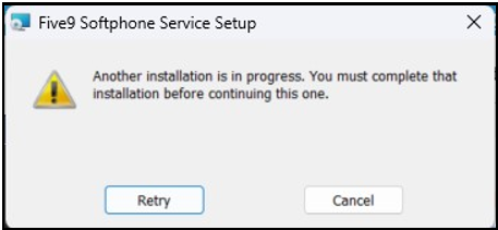 VCC | Softphone Installation Error: Another program is being installed ...