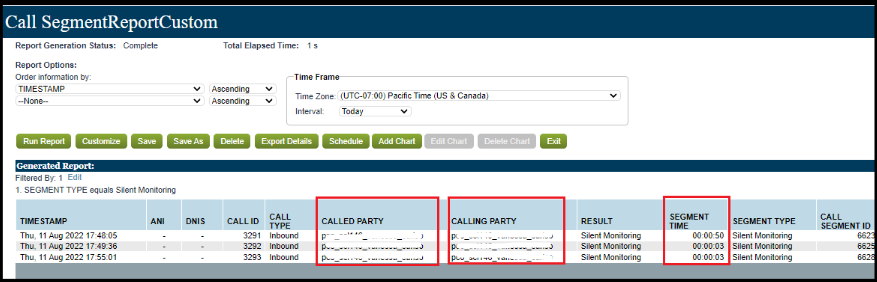 Reporting | How to run a report for Silent Monitoring