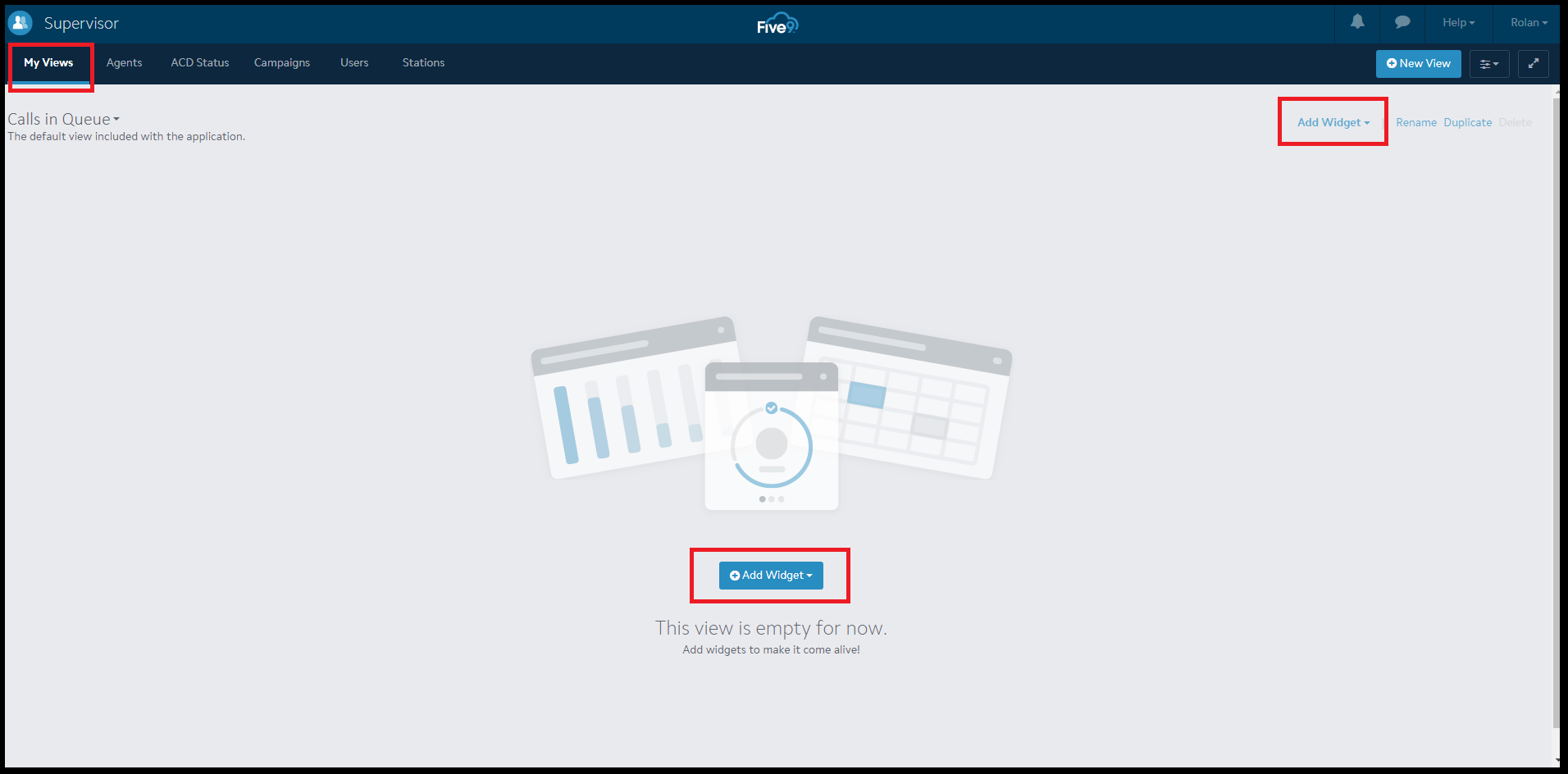 Supervisor Plus | Managing Widgets