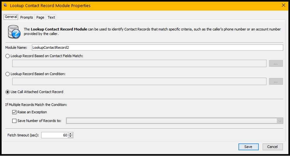 Administrator | IVR configuration that determines the area code