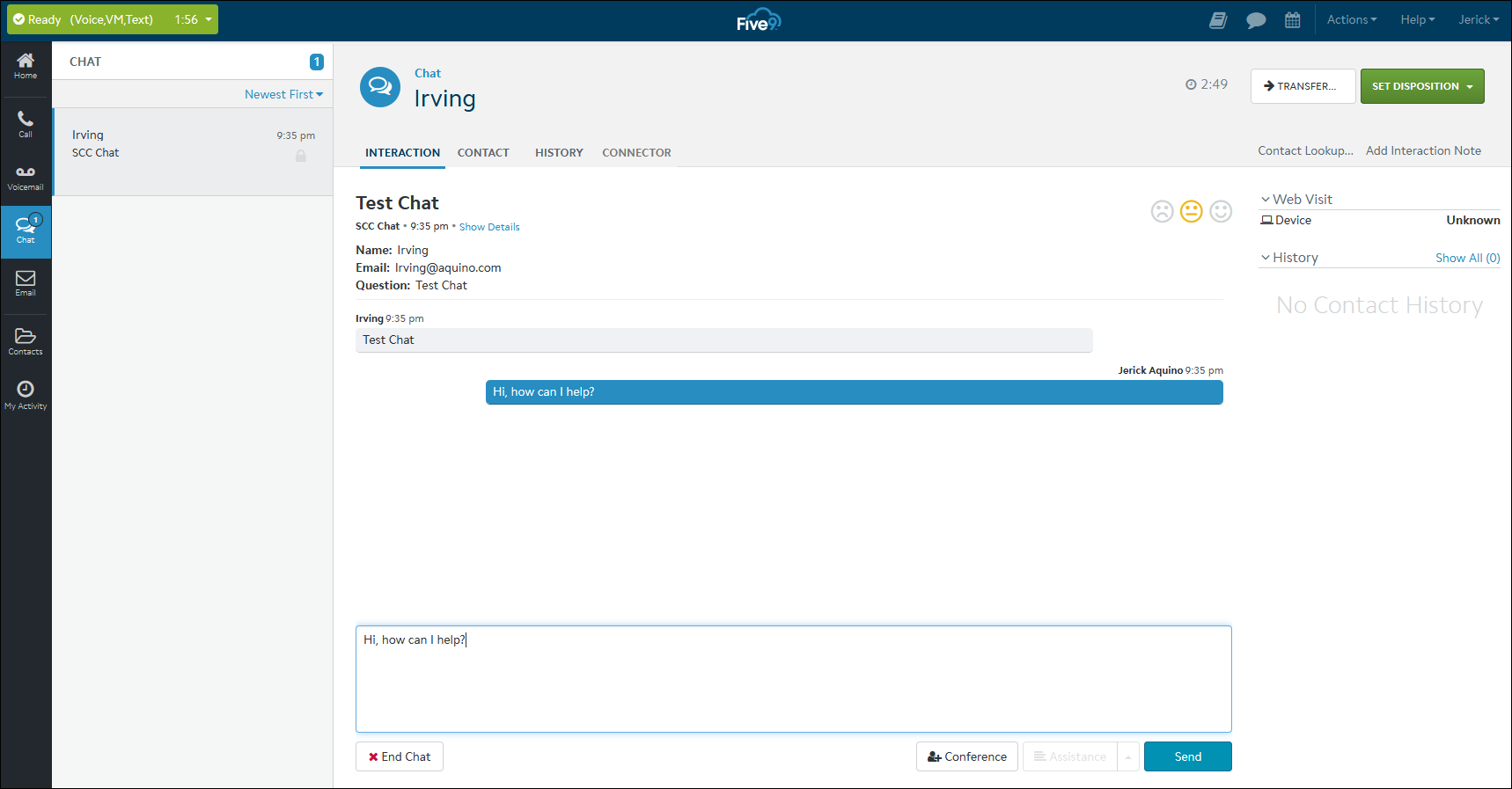 Agent Desktop Plus | Processing a Chat Session