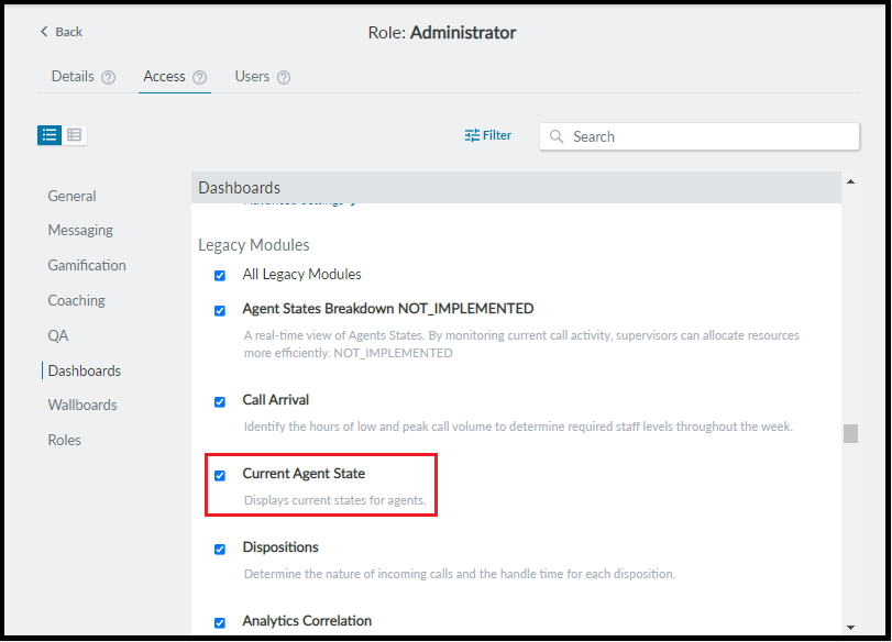 Performance Dashboard | Create a Current Agent State Module