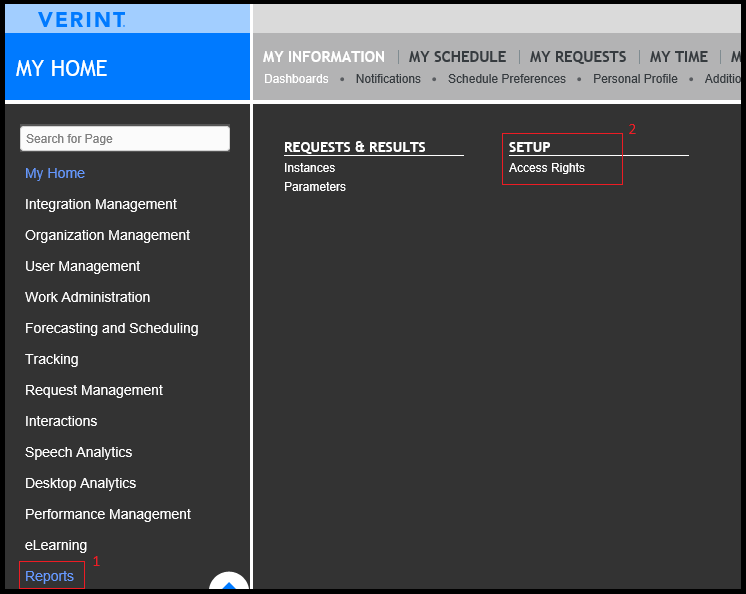 Verint | Assigning Verint Reports