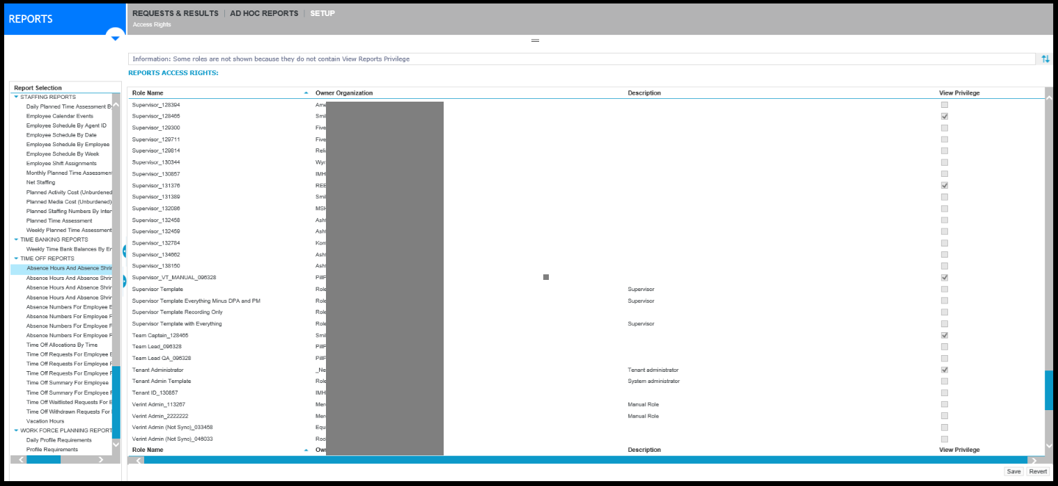 Verint | Assigning Verint Reports