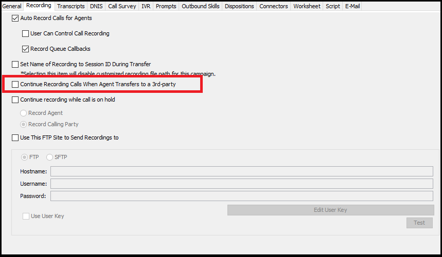 Administrator | Configuring Call Recordings