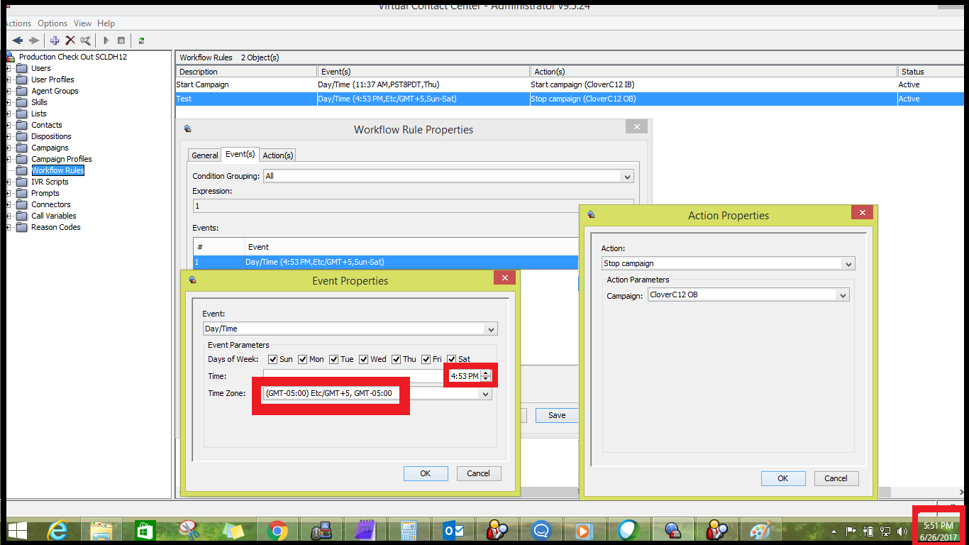 VCC | Time Discrepancy in Supervisor and Admin Application