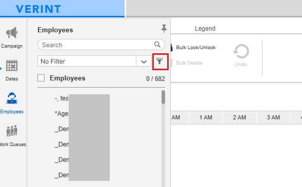 Verint | Adding/Creating and setting View filter in Calendar