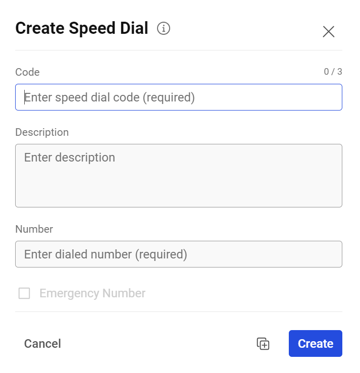 Admin Console | Managing Speed Dial Numbers