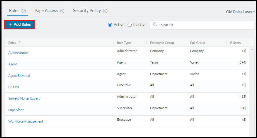 Performance Dashboard | Managing User Roles