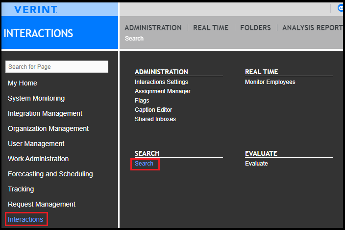 Verint | Unable to See All Evaluations When Viewing "All Evaluations"
