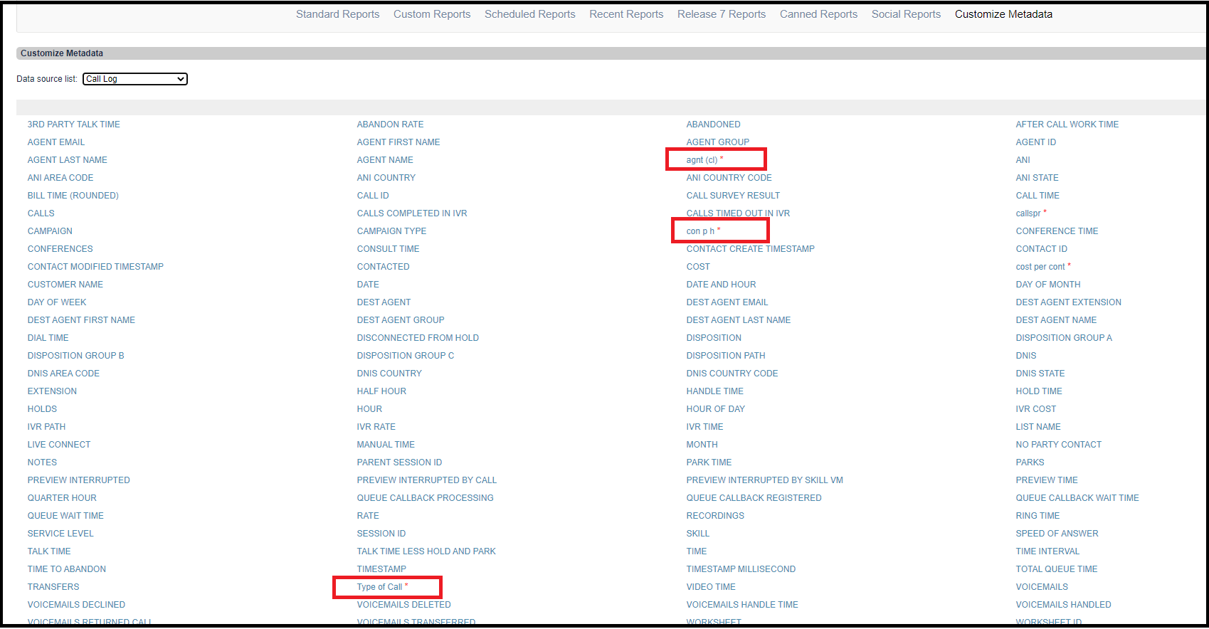 Reporting | Customizing Column Labels