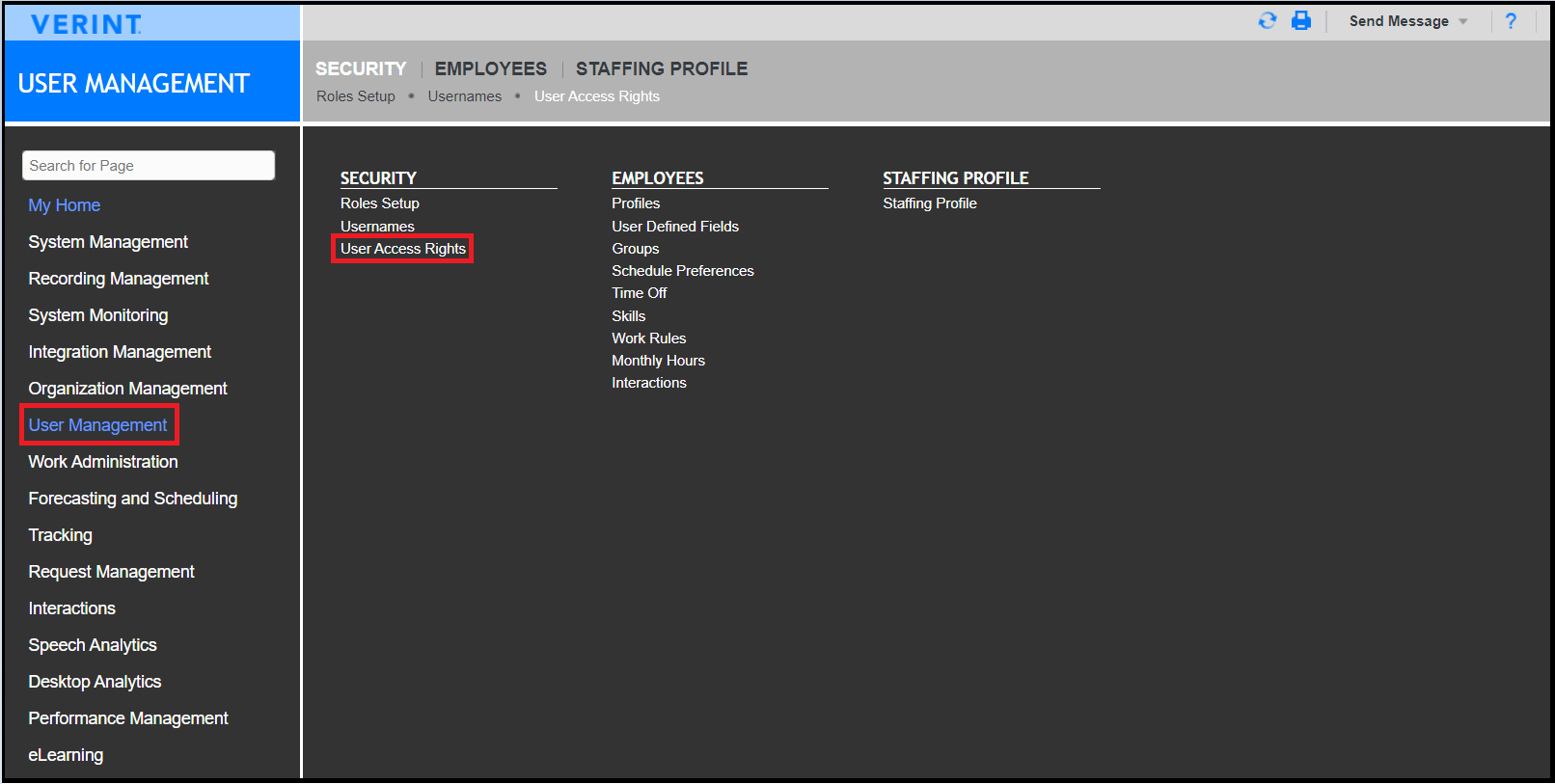 Verint | Blank Drop Down Activity Menu When Adding a Time Off Event