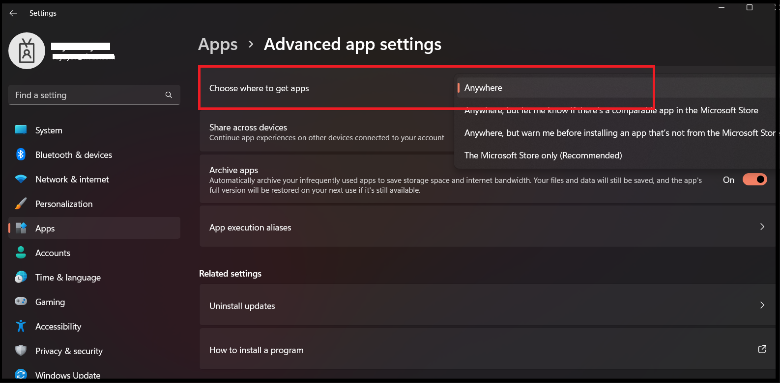 VCC | Error: For security and performance, this mode of Windows only ...
