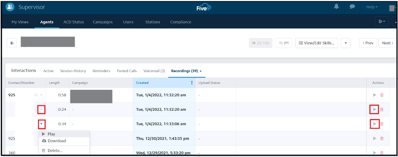 Supervisor Plus | Access, download, and listen to call recordings